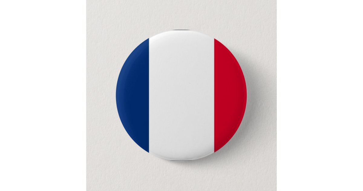 French flag button | Zazzle