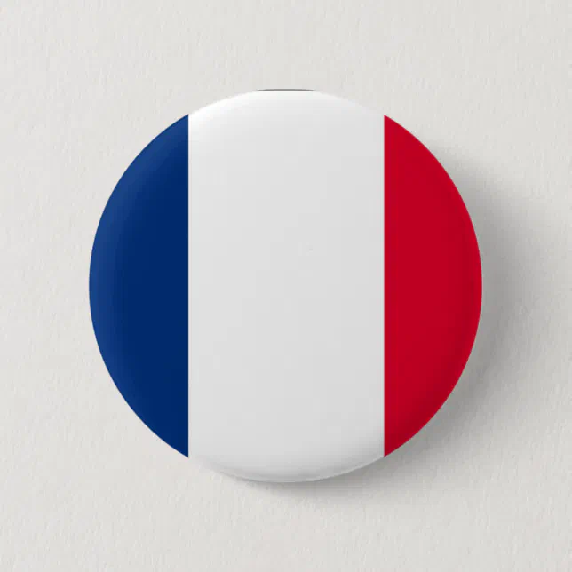 French flag button | Zazzle