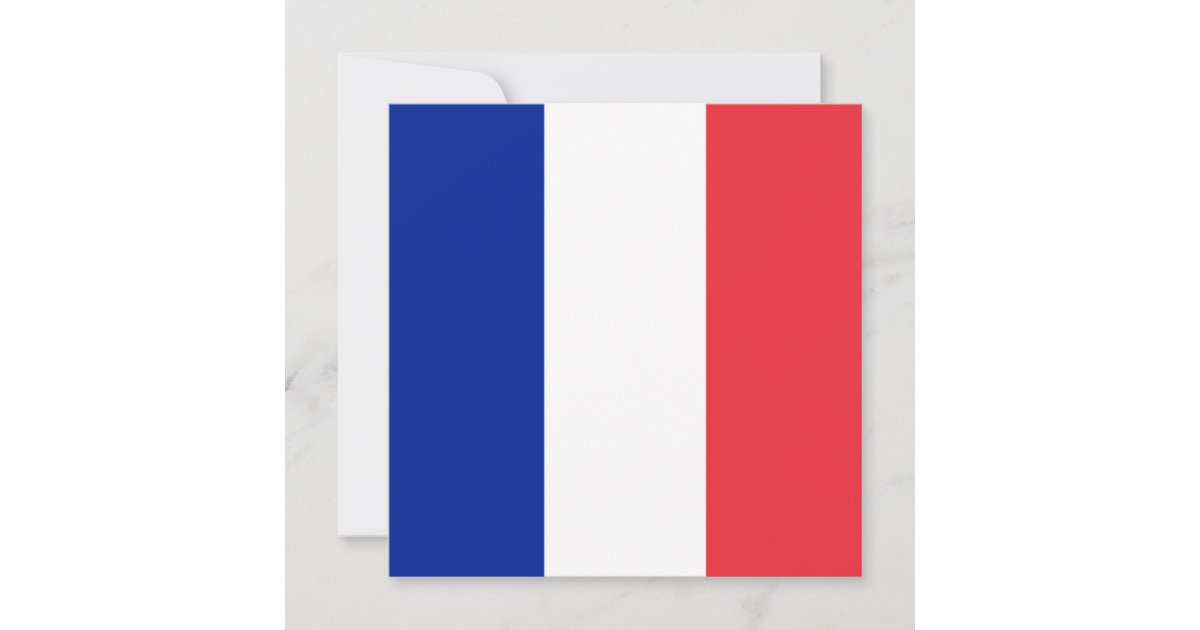 French Flag (France) Card | Zazzle