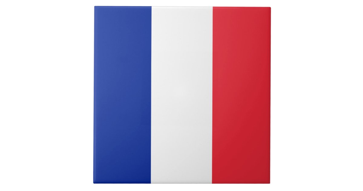 French Flag (France) Ceramic Tile | Zazzle