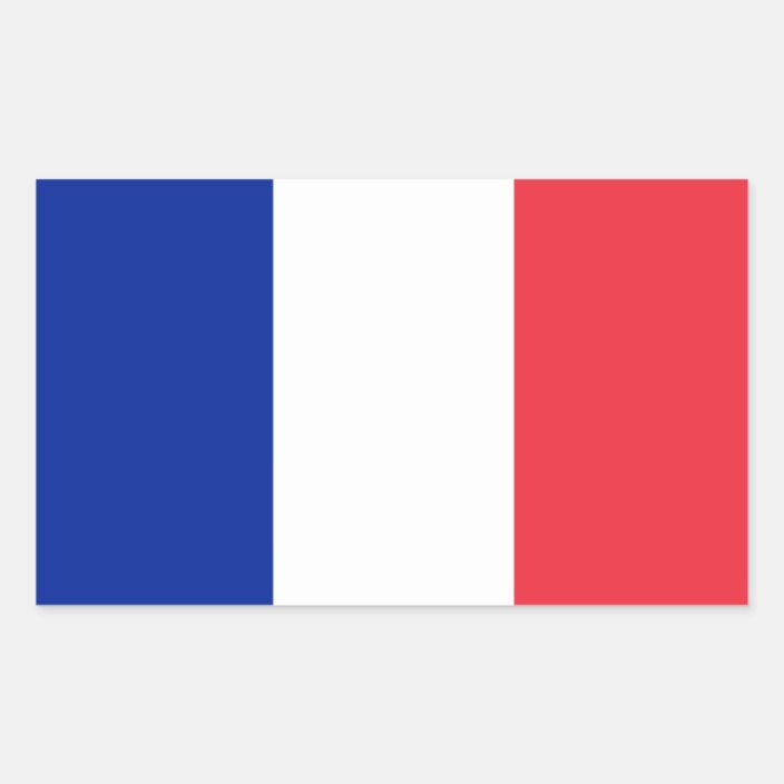 French* Flag Sticker | Zazzle.com