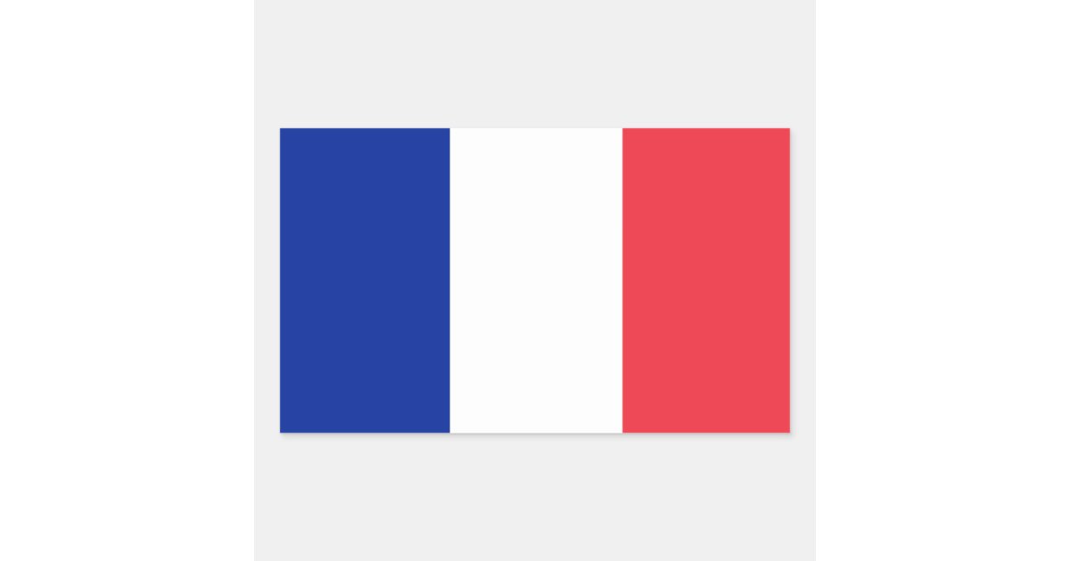 French* Flag Sticker | Zazzle