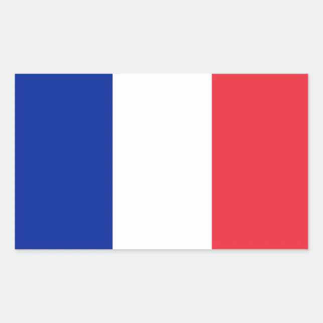 French* Flag Sticker | Zazzle