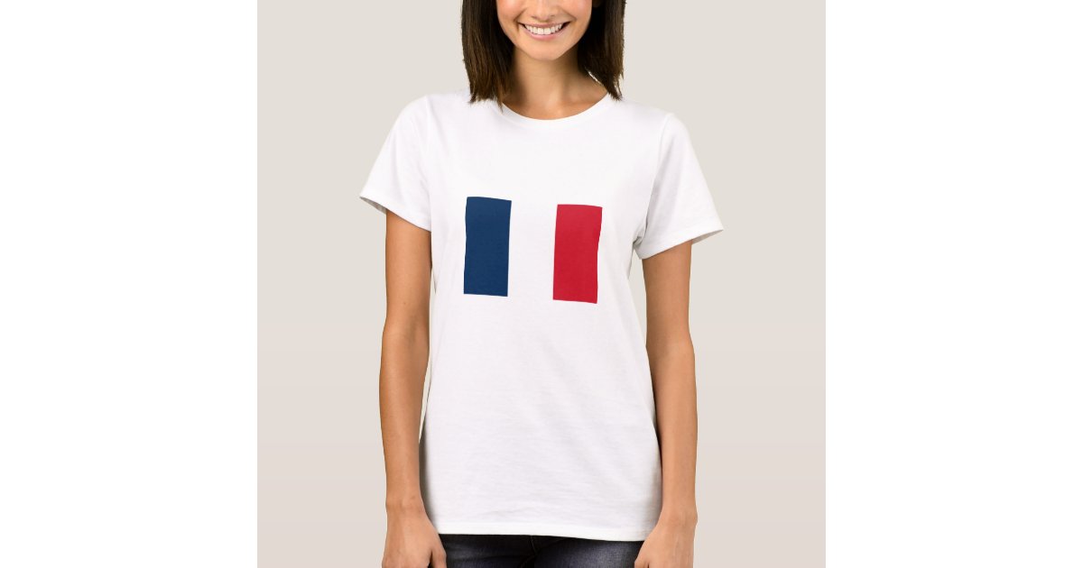 French Flag T-Shirt | Zazzle