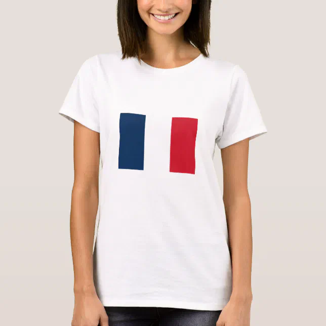 French Flag T-Shirt | Zazzle
