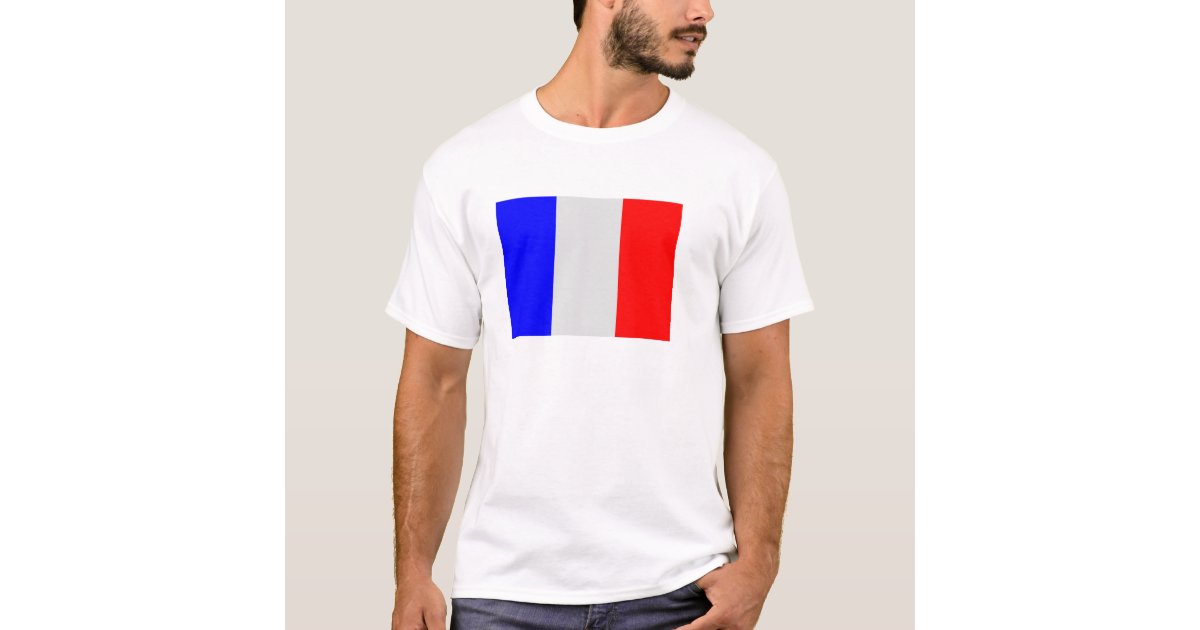 French Flag T-Shirt | Zazzle
