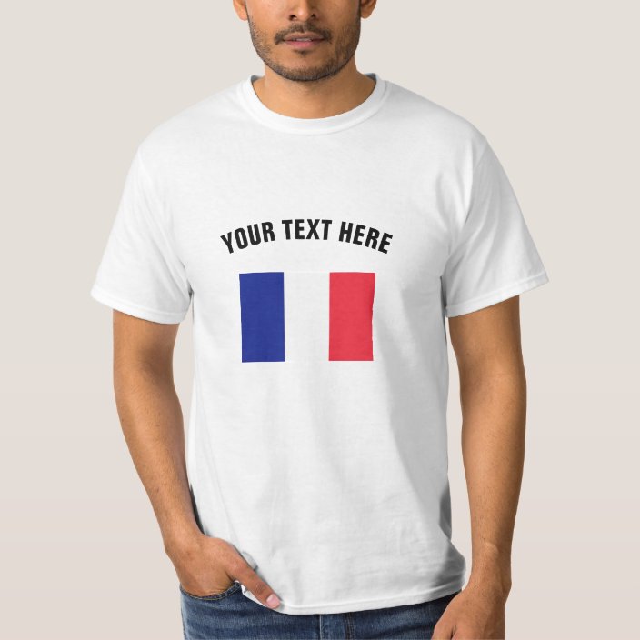 French flag t shirts | Custom France merchandise | Zazzle.com