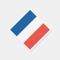 French Flag: Tricolor Bastille Day Party Banner Napkins | Zazzle