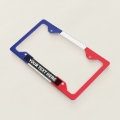 French Flag White Text Personalized License Plate Frame | Zazzle