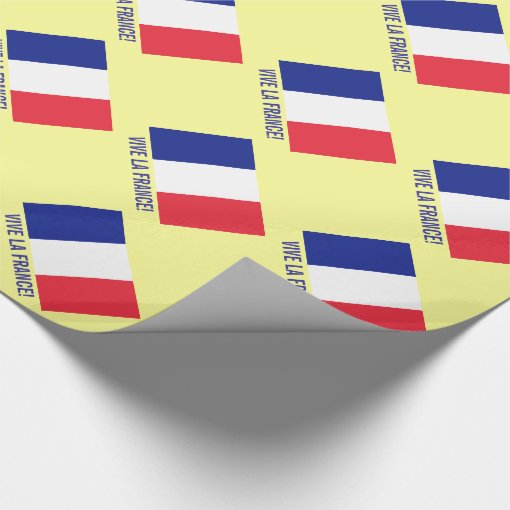 French flag wrapping paper | Vive la France! | Zazzle