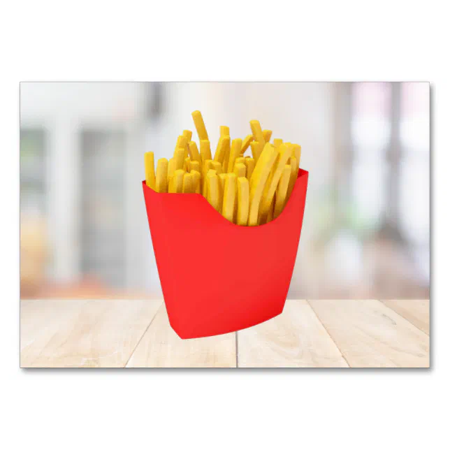 French Fries ABA Labeling Flashcard | Picture Card | Zazzle