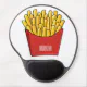 French fries cartoon illustration gel mouse pad | Zazzle