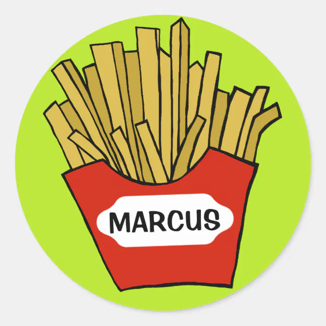 French fries custom sticker | Zazzle