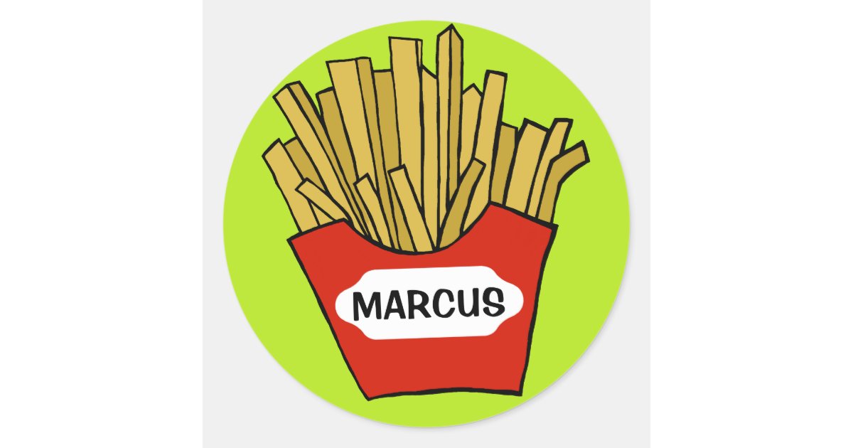 French fries custom sticker | Zazzle