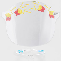 French Fries Cute Fast Food Face Shield | Zazzle