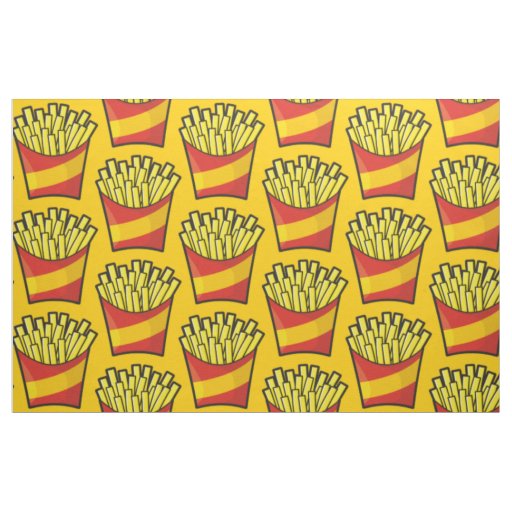 French Fries Fabric | Zazzle
