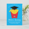 French Fries Graduation Party Fast Food Invitation | Zazzle