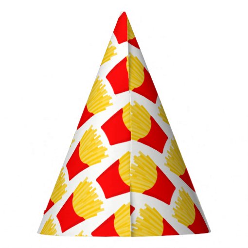 French Fries Pattern Party Hat | Zazzle