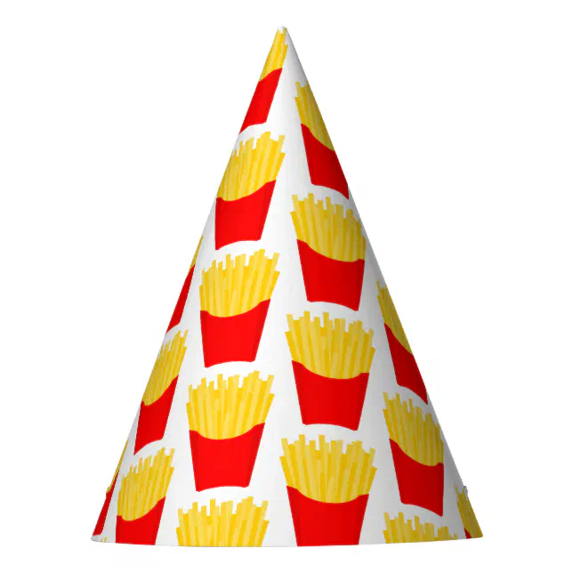 French Fries Pattern Party Hat | Zazzle