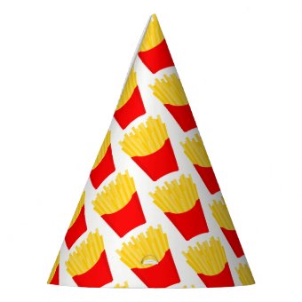 French Fries Pattern Party Hat | Zazzle