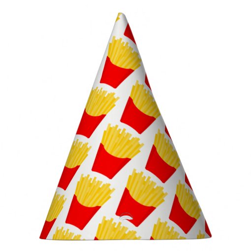 French Fries Pattern Party Hat | Zazzle