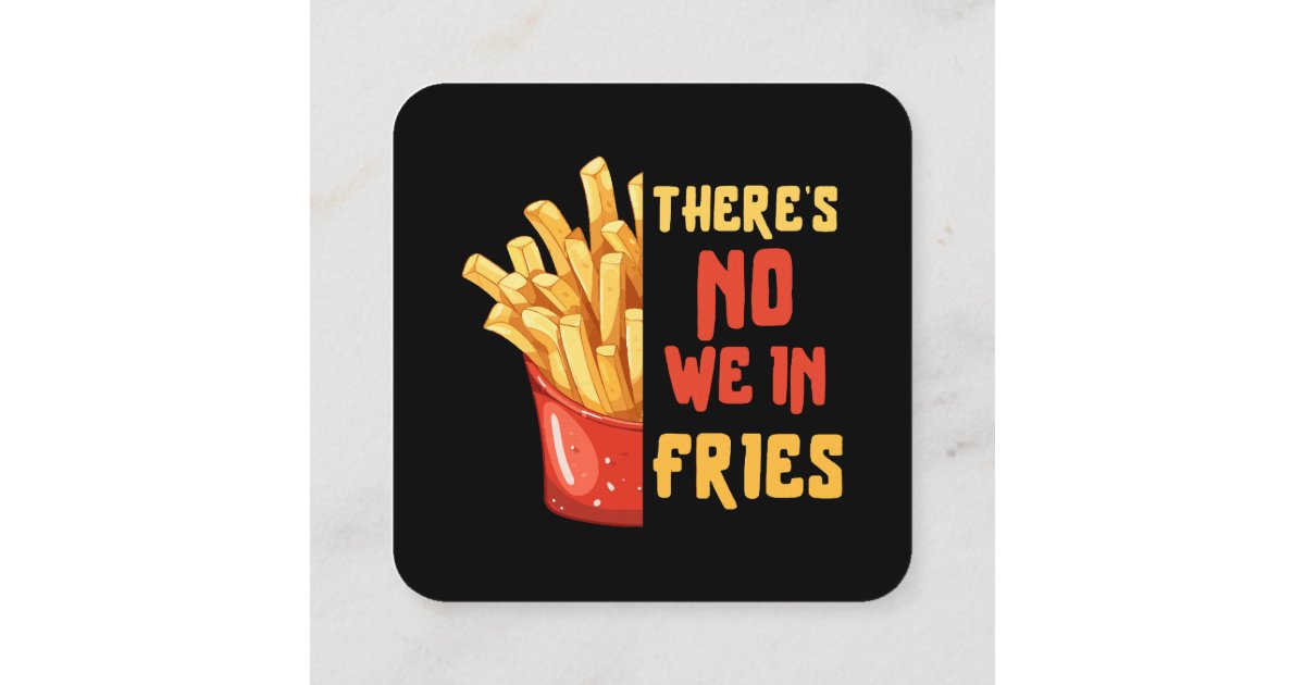 French-fries Square Business Card | Zazzle