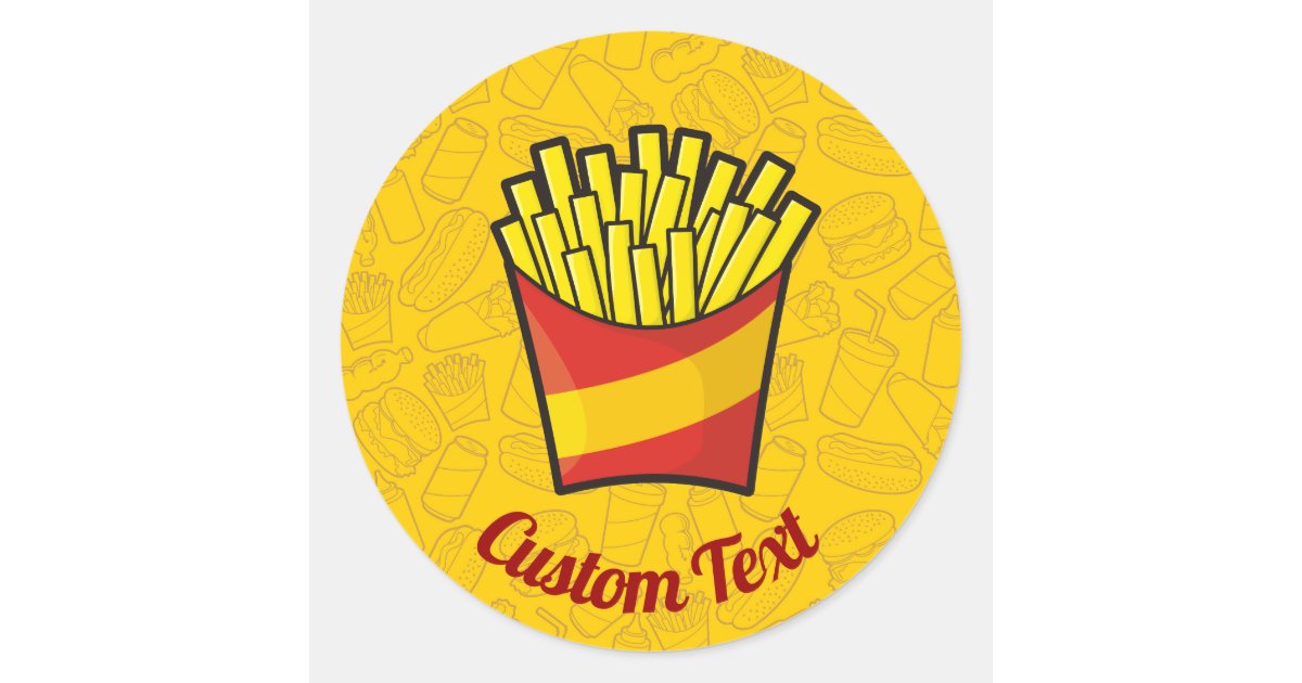 French Fries Sticker | Zazzle