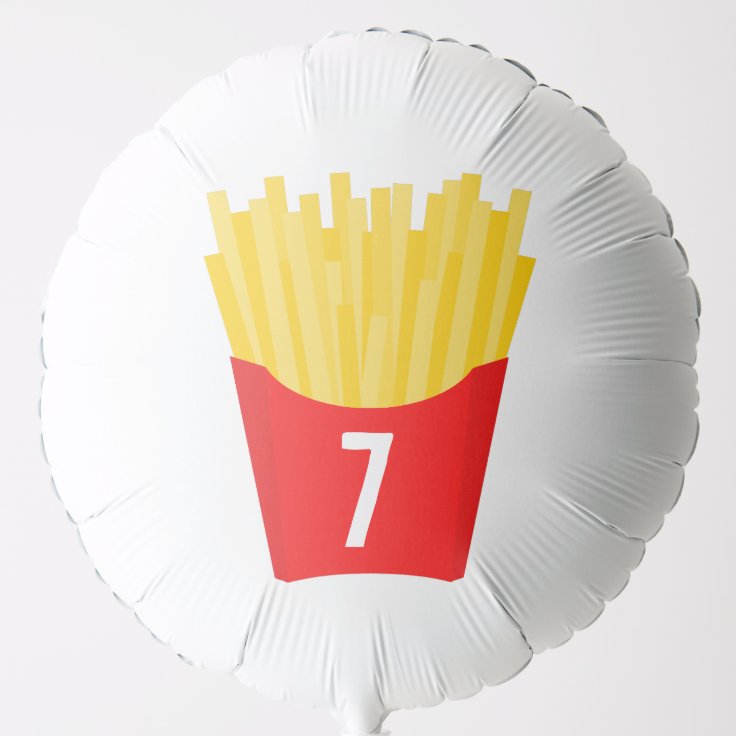 French Fry Birthday Party Balloon | Zazzle