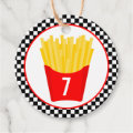 French Fry Birthday Party Favor Tags | Zazzle