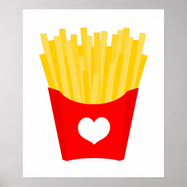 French Fry Love Poster | Zazzle
