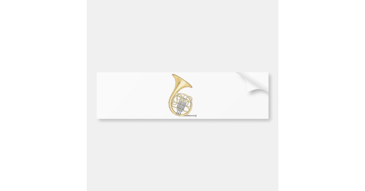 french horn bumper sticker | Zazzle