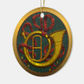 French Horn Michigan State Christmas Ornament | Zazzle