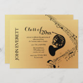 French Horn Musical Instrument Invitation | Zazzle