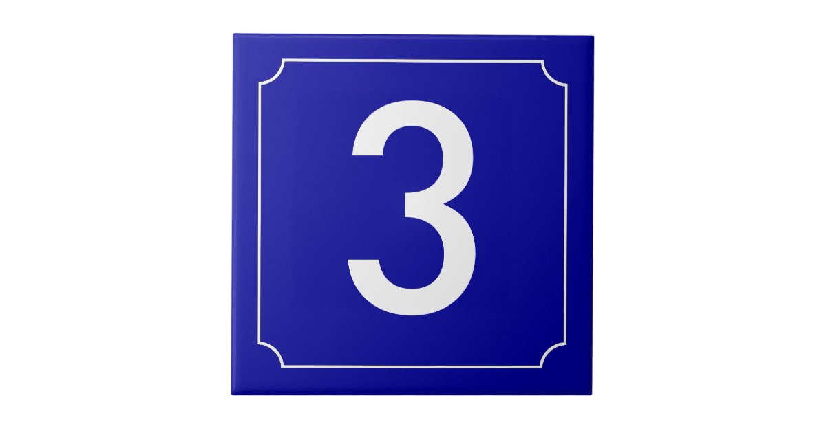 French House Number Ceramic Tile | Zazzle