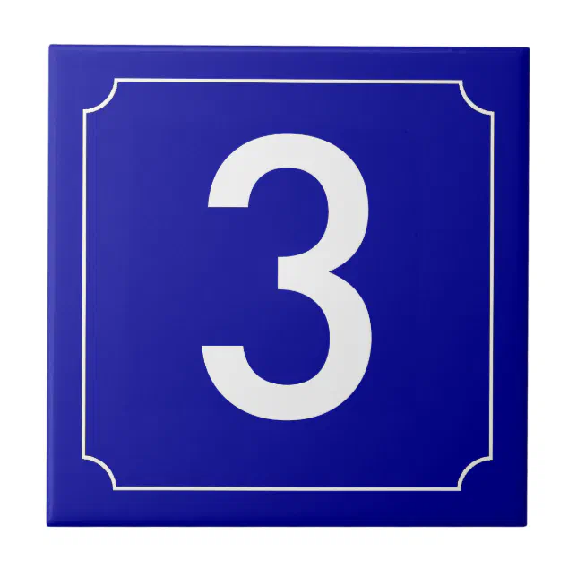 French House Number Ceramic Tile | Zazzle