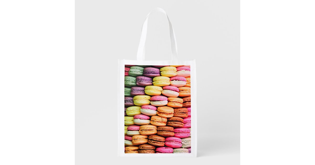 French macaron grocery bag | Zazzle