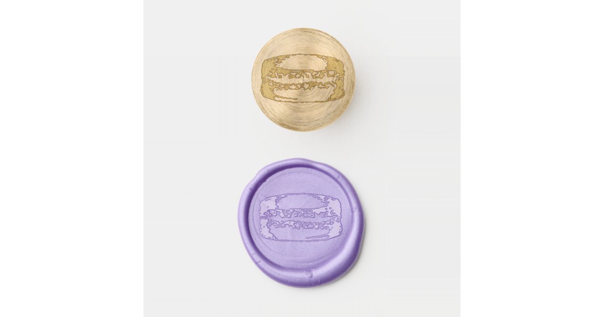 French Macaron Pastry Bridal Shower Afternoon Tea Wax Seal Stamp | Zazzle