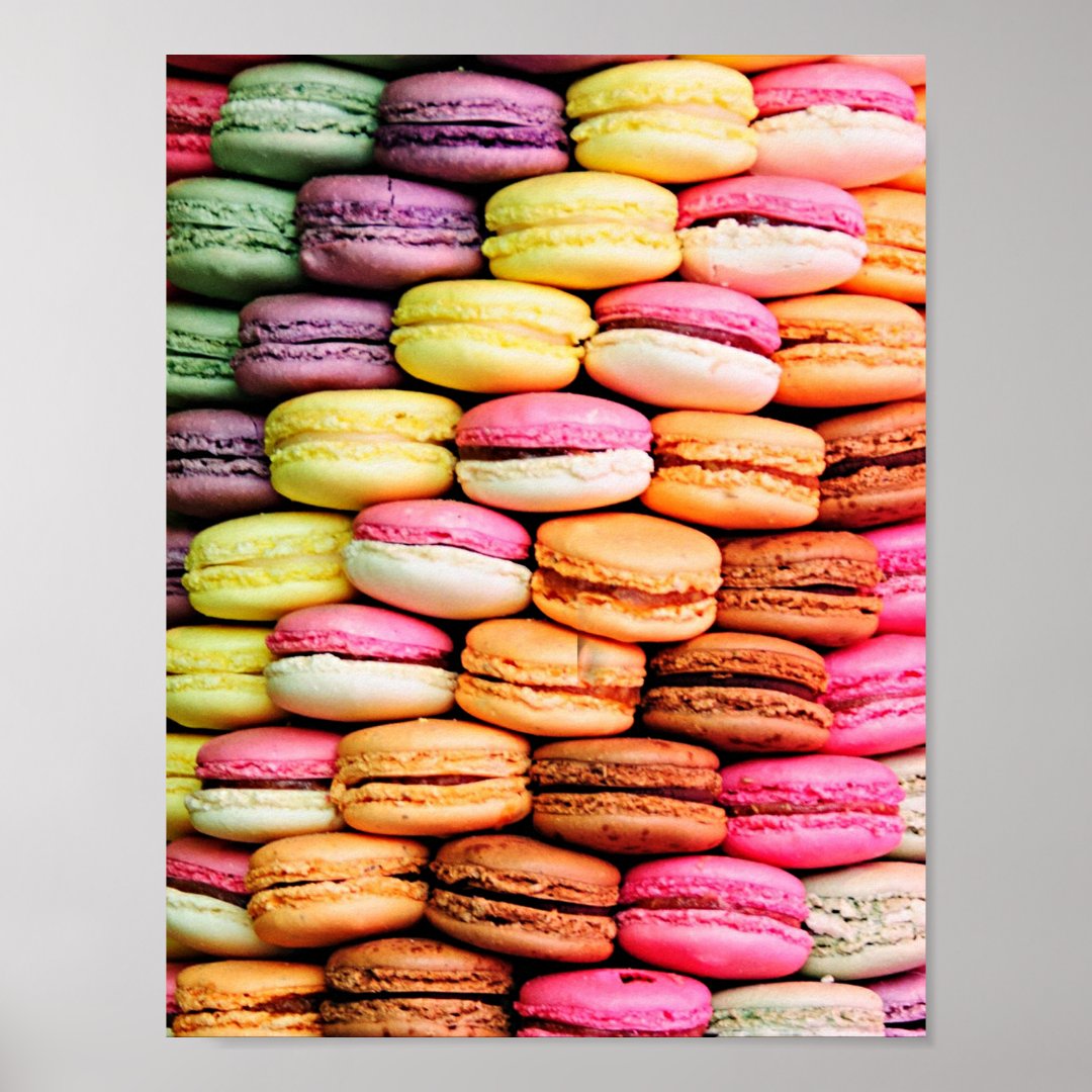 French macaron poster | Zazzle