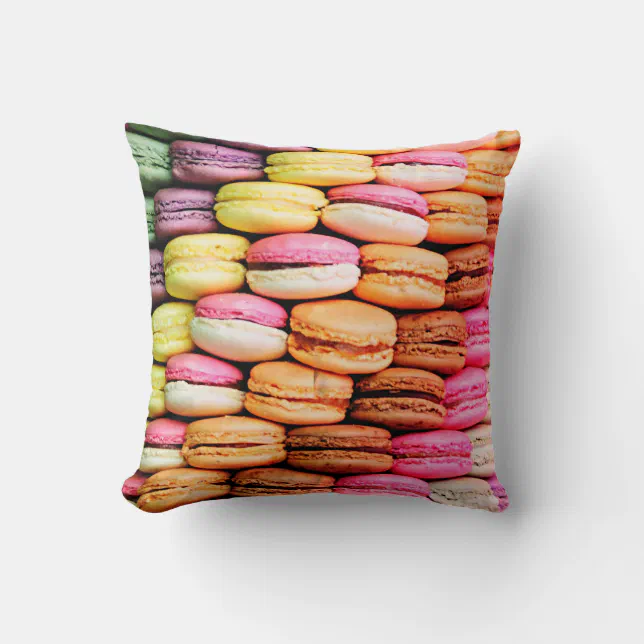 French macaron throw pillow | Zazzle