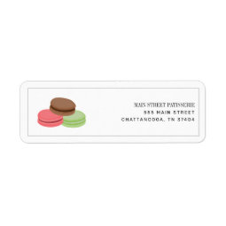French Macarons Bakery Patisserie Business Label | Zazzle