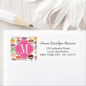 French Macarons Personalized Label | Zazzle