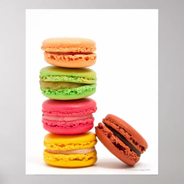 French macaroons poster | Zazzle