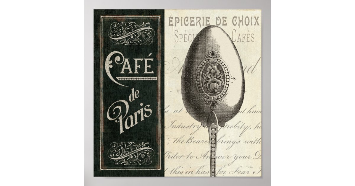 French Menu Poster | Zazzle
