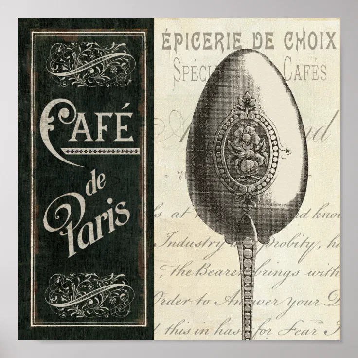 French Menu Poster | Zazzle