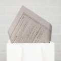 French Newspaper Vintage Aged Decoupage Tissue Paper | Zazzle