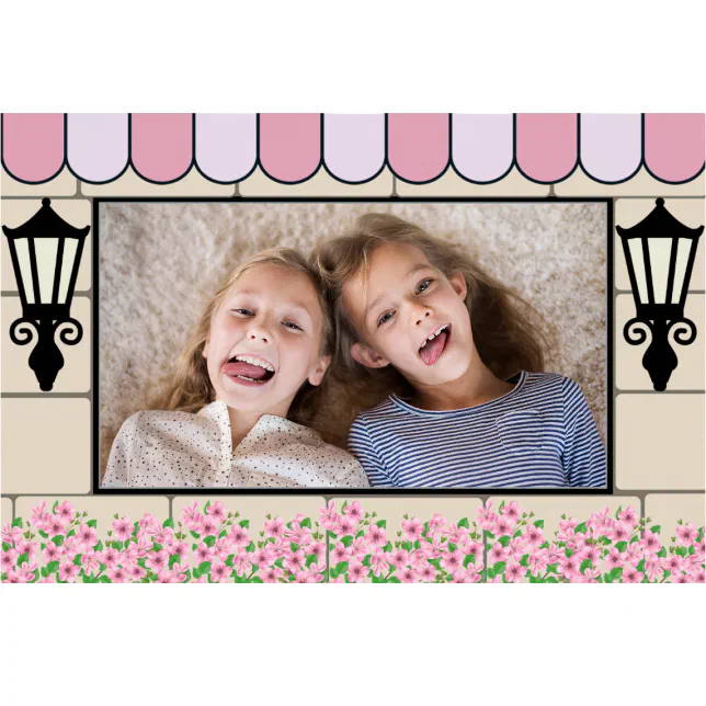 French Parisian theme Birthday photo frame poster | Zazzle