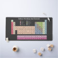 French Periodic Table of Elements Dark Desk Mat | Zazzle