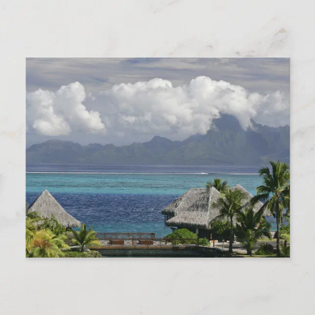 French Polynesia, Moorea. A view of the island Postcard | Zazzle
