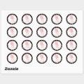 French Poodle Favor Sticker | Zazzle