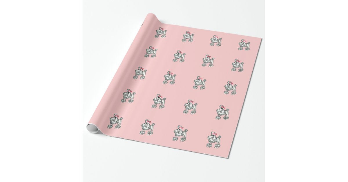 French Poodle Wrapping Paper | Zazzle